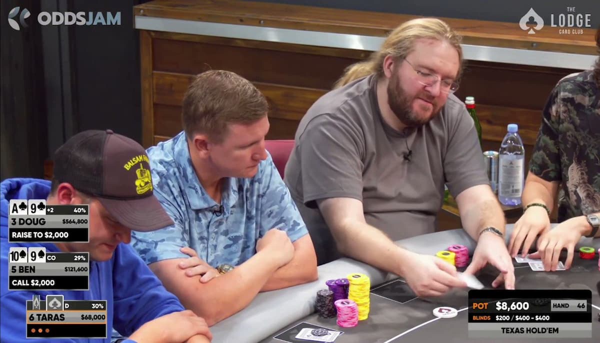 Taras Makes Wild $335K Bluff at the Lodge